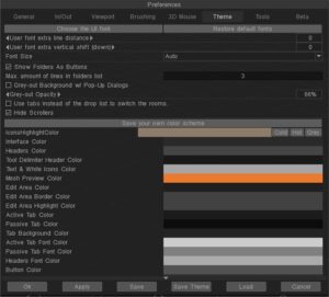 Preferences menu - 3DCoat Documentation