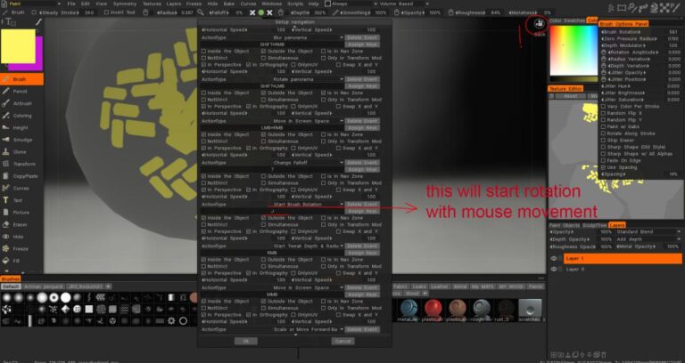 Brush Options panel - 3DCoat Documentation