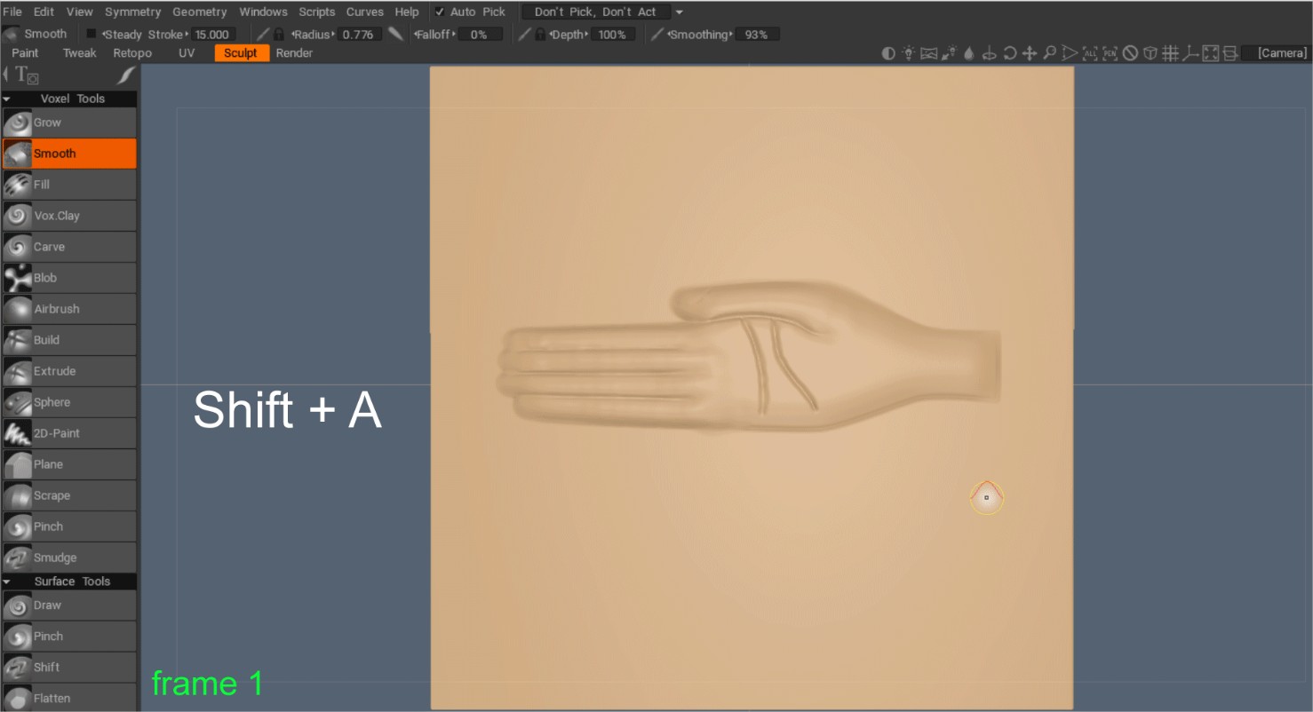 Making alpha from current sculpt - 3DCoat Documentation