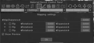 Stencil & Material preview panel - 3DCoat Documentation