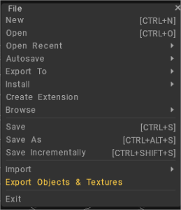 File - 3DCoat Documentation