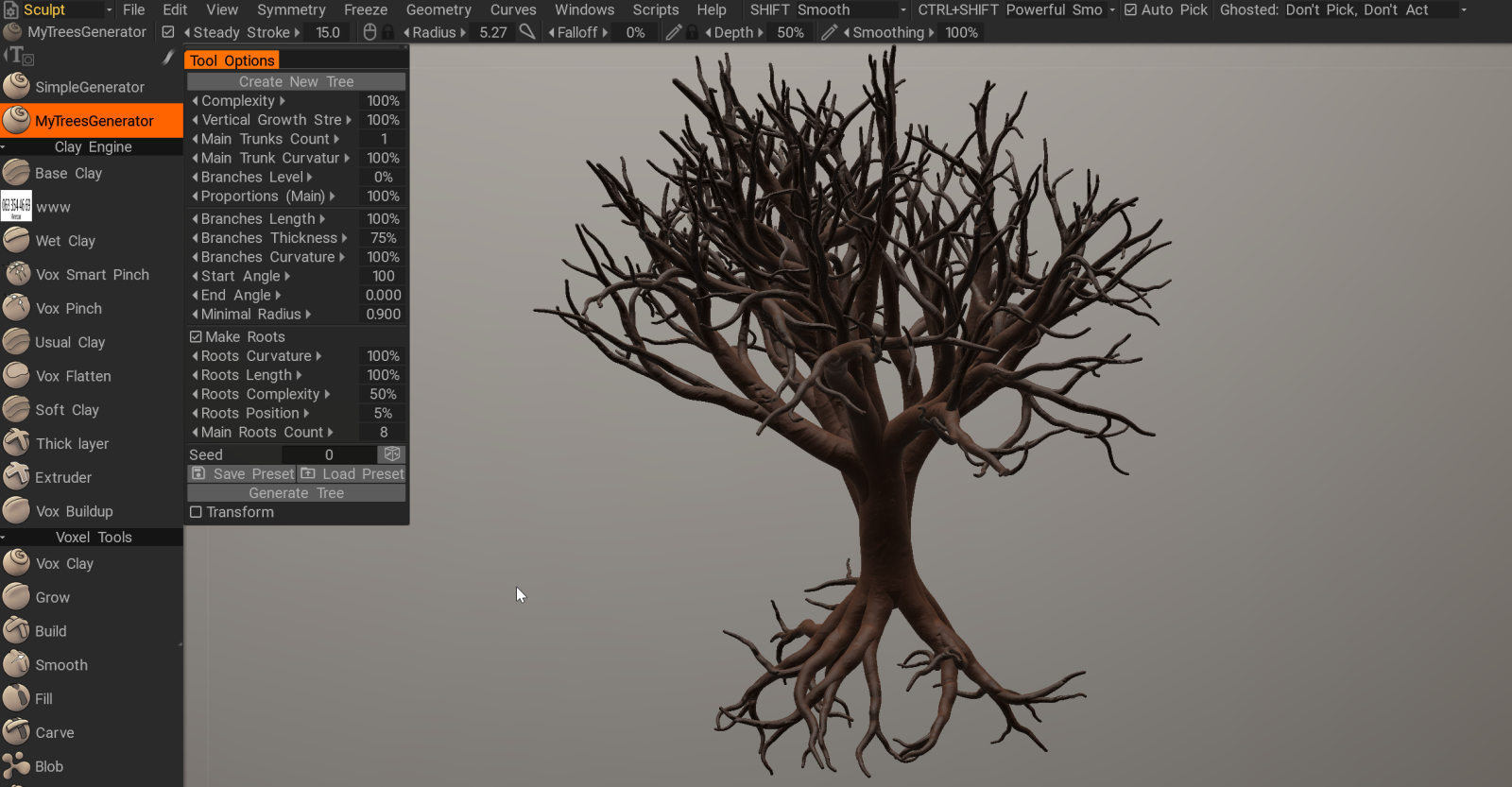 3DCoat Core API: 0060_TreesGenerator.cpp